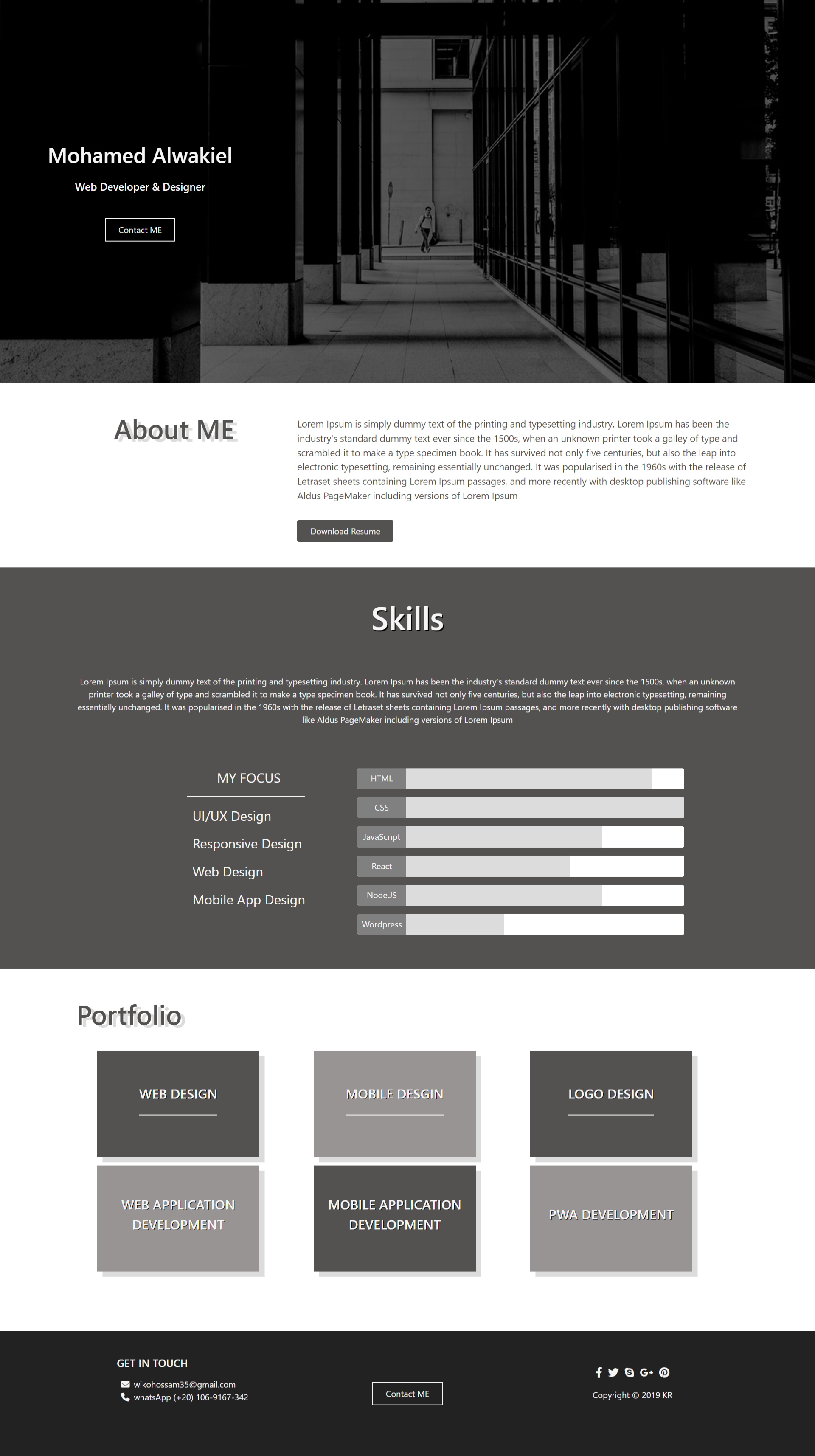 GitHub - mohamed-alwakiel/simple_portfolio: simple portfolio using ...