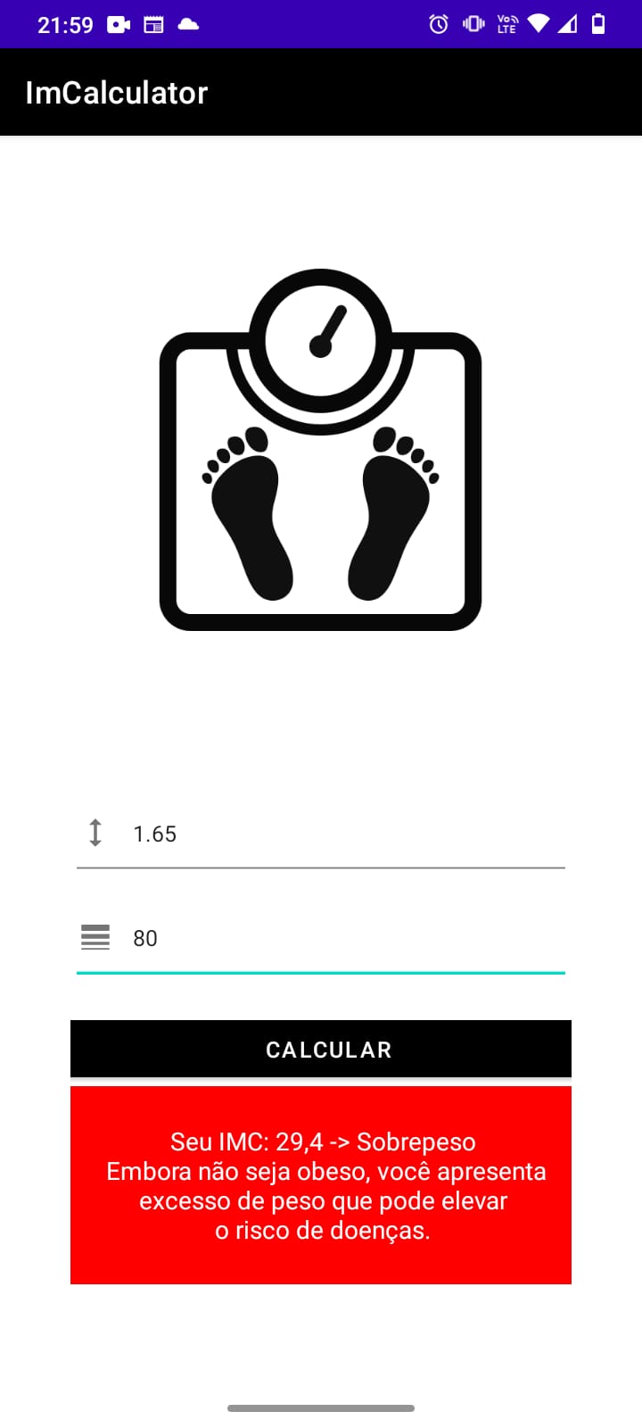 GitHub - David-Mateus/ImCalculadora: IMC Calculadora - Calcule seu peso ideal! Com esta ...