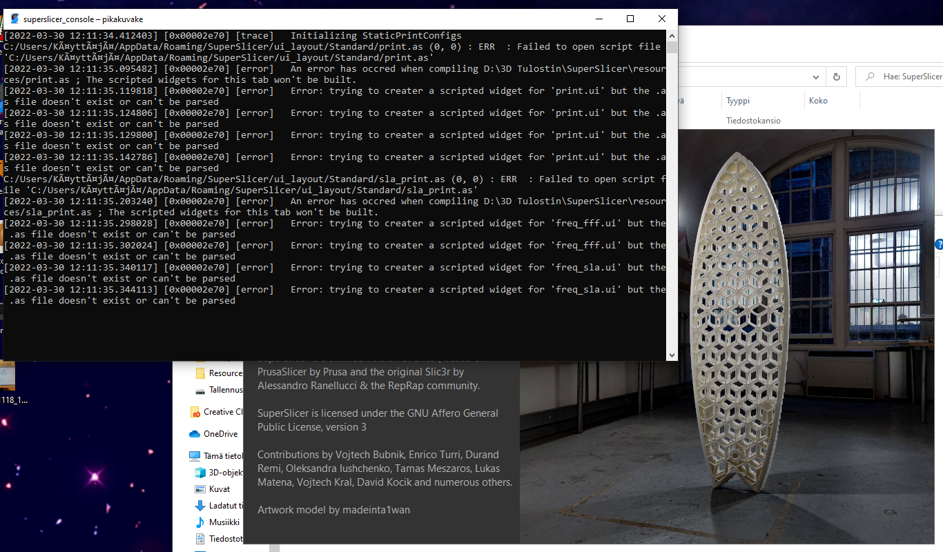 2.4.58.1 (Pre-release) Crash on startup · Issue #2590 · supermerill/SuperSlicer · GitHub