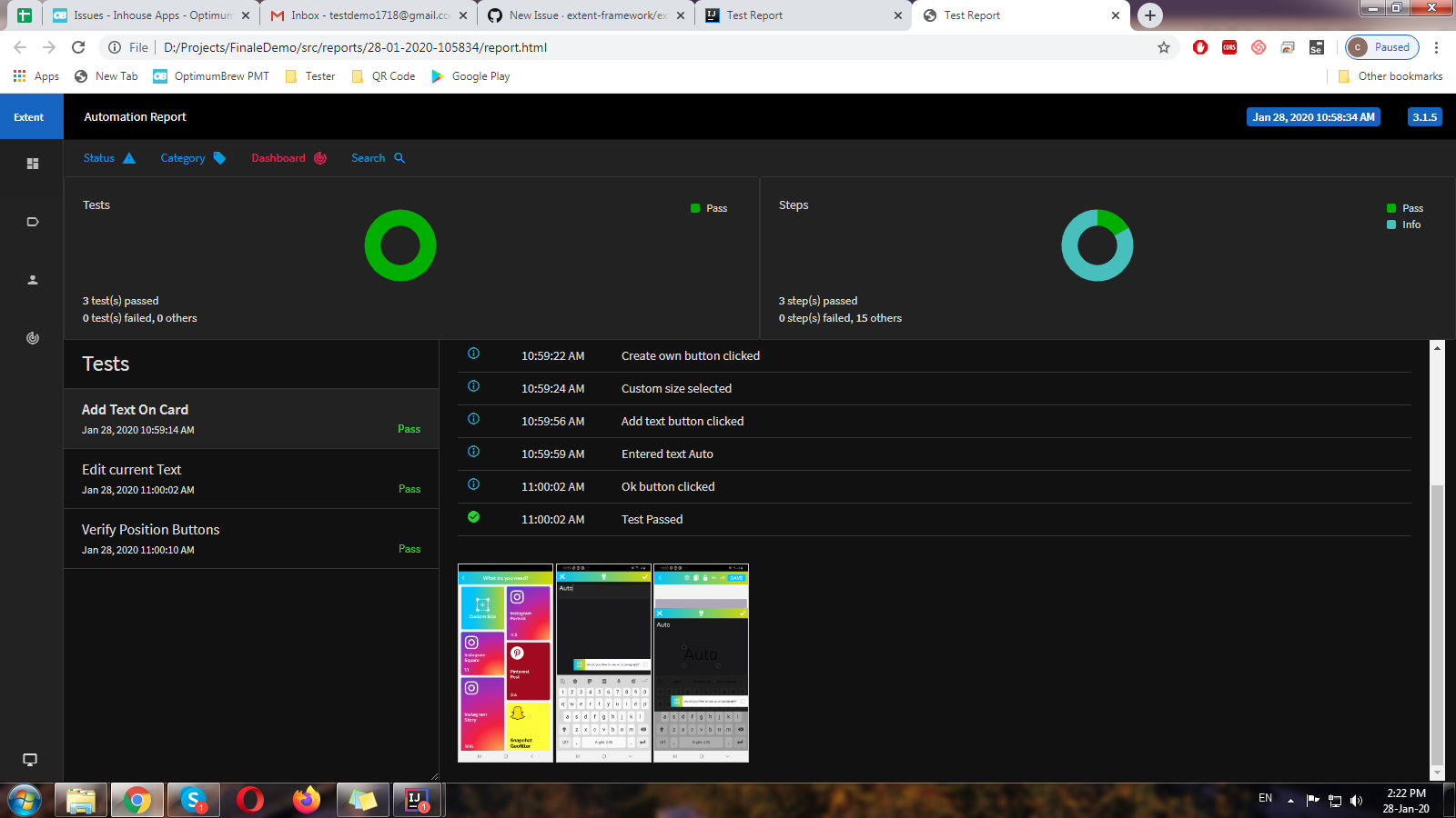 Why Im Getting Screenshot Thumbnail Blank In V 411 · Issue 119 · Extent Framework