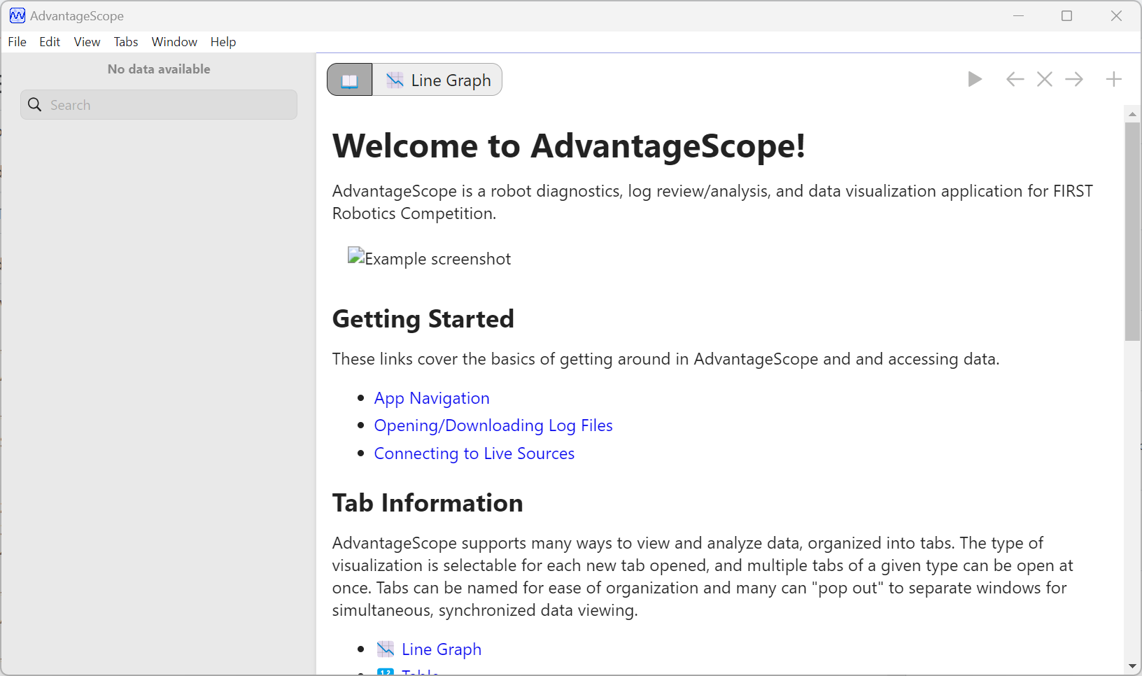 Screenshot not shown in embedded docs · Issue #104 · Mechanical-Advantage/AdvantageScope · GitHub