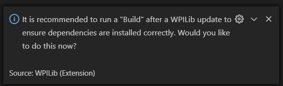 Wpilib Update Build Prompt Not Modal · Issue 325 · Wpilibsuitevscode Wpilib · Github
