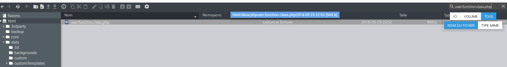 Popup on search result with path / last modified date / size · Issue #3534 · Studio-42/elFinder ...