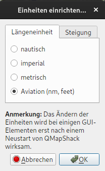 Nautical miles for distances and feet for altitudes · Issue #22 · Maproom/qmapshack · GitHub