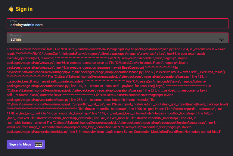 User Authentication Issue · Issue 2399 · Mage Ai Mage Ai · Github