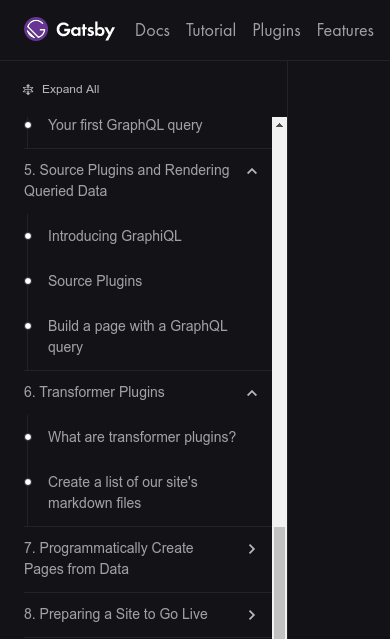 Tutorial step titles show a bullet point over number in dark mode · Issue #24093 · gatsbyjs ...