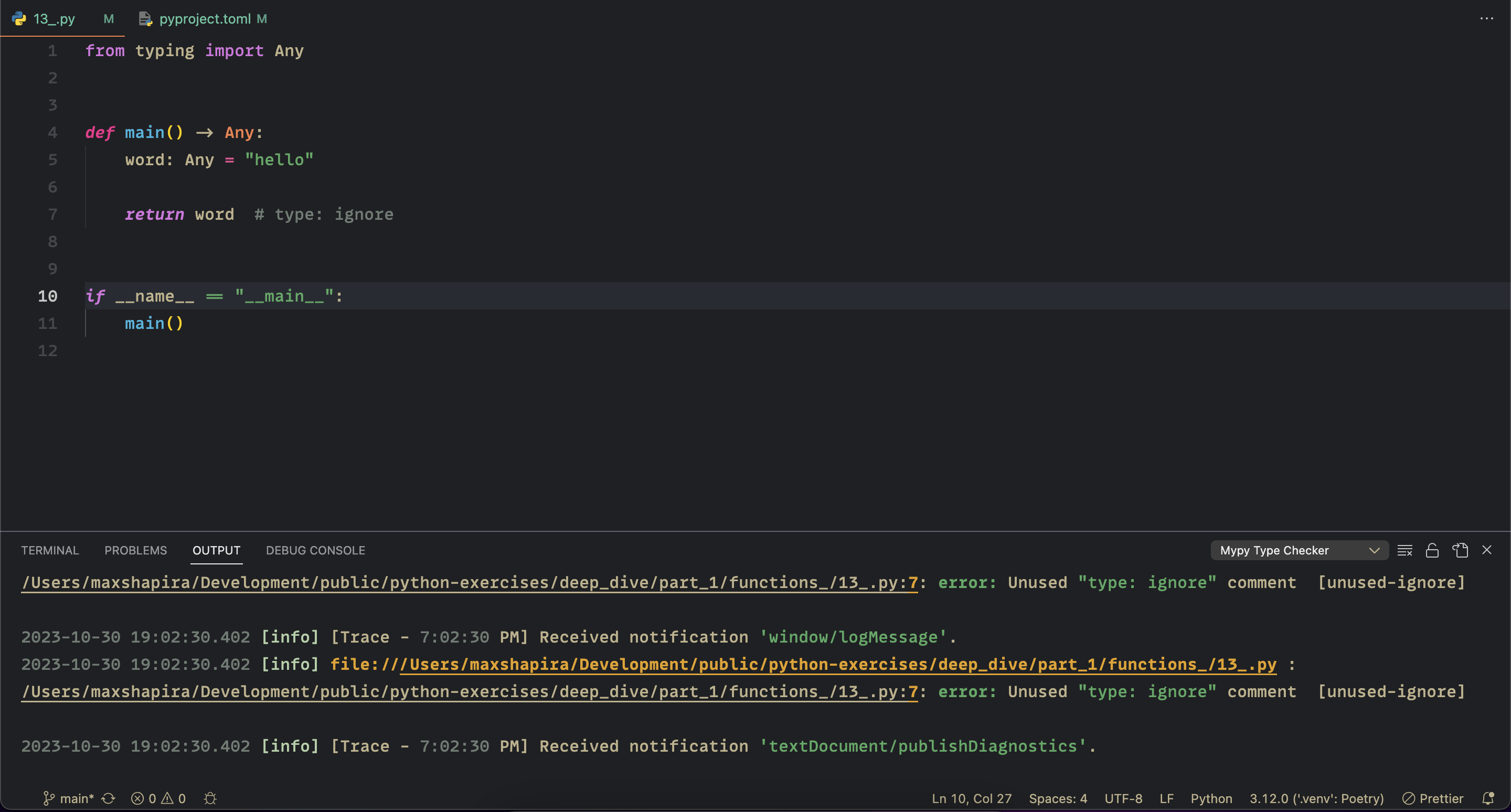 Command line errors output don't reflect the editor · Issue #188 ...