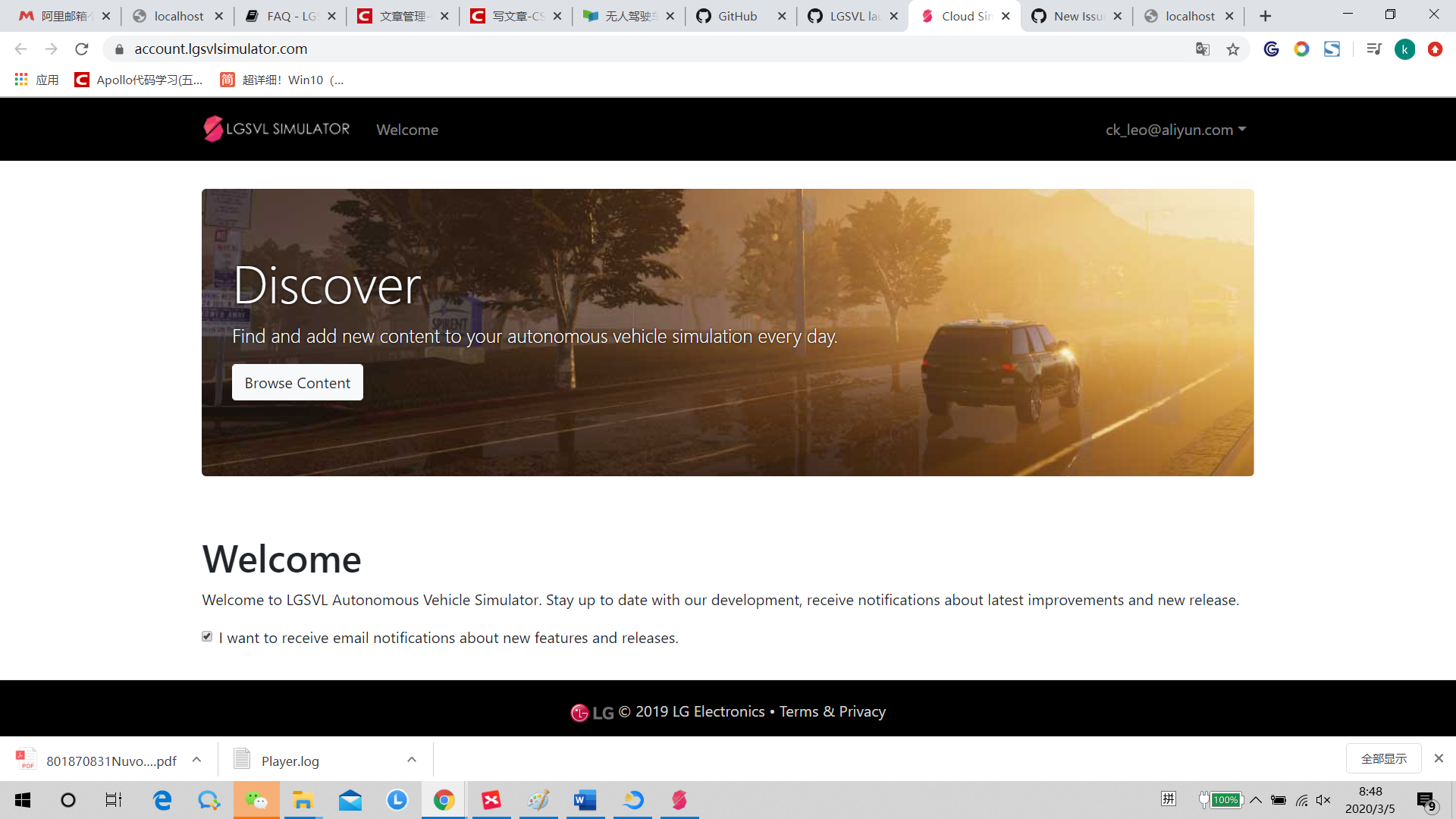 cannot open web browser localhost:8080 after launching LGSVL simulator · Issue #669 · lgsvl ...