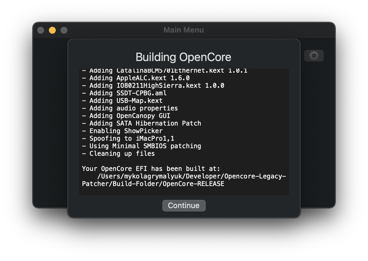 Requirements for implementing a GUI · Issue #146 · dortania/OpenCore-Legacy-Patcher · GitHub