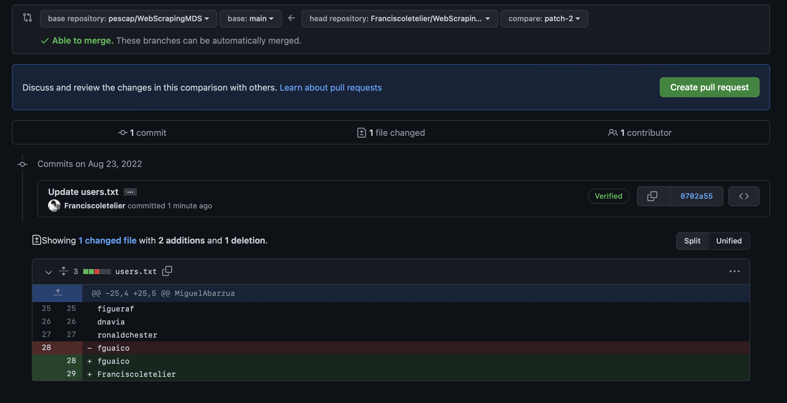 Problemas de carga de usuario · Issue #91 · pescap/WebScrapingMDS · GitHub