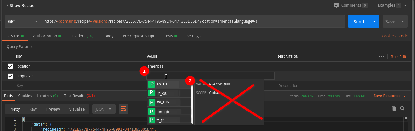 Add selectable preset values for query param, headers, or body values · Issue #8528 ...