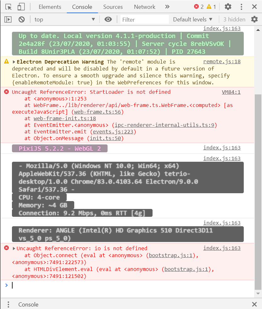 socket.io fails to load, possibly serviceworker related · Issue #442 · tetrio/issues · GitHub