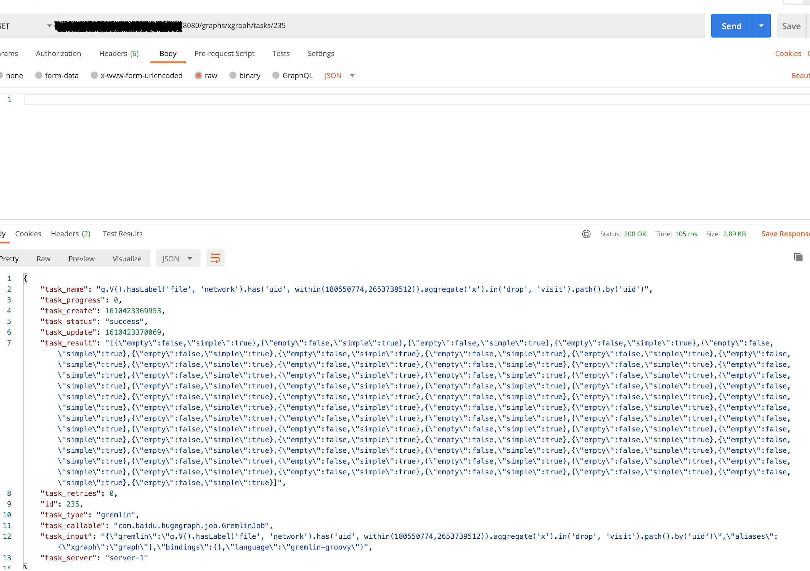 [查询异常]post请求进行gremlin 查询异常 （rocksdb存储后端） · Issue #1331 · apache/incubator-hugegraph · GitHub