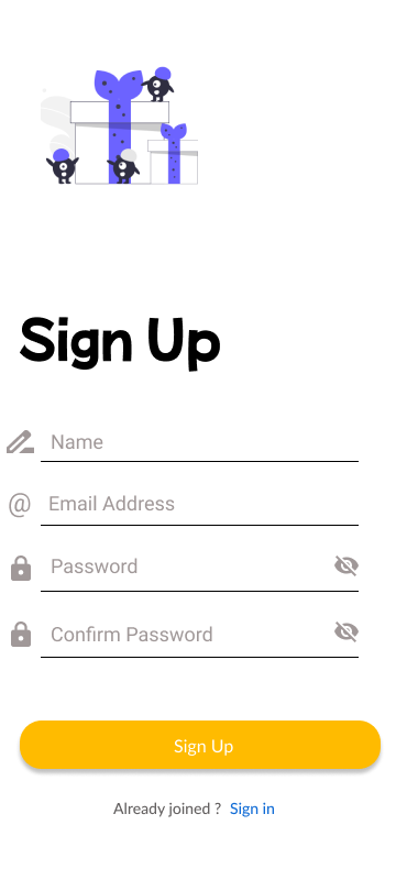 Create Login & Signup Layout in XML · Issue #3 · dsc-iem/Dristi ...
