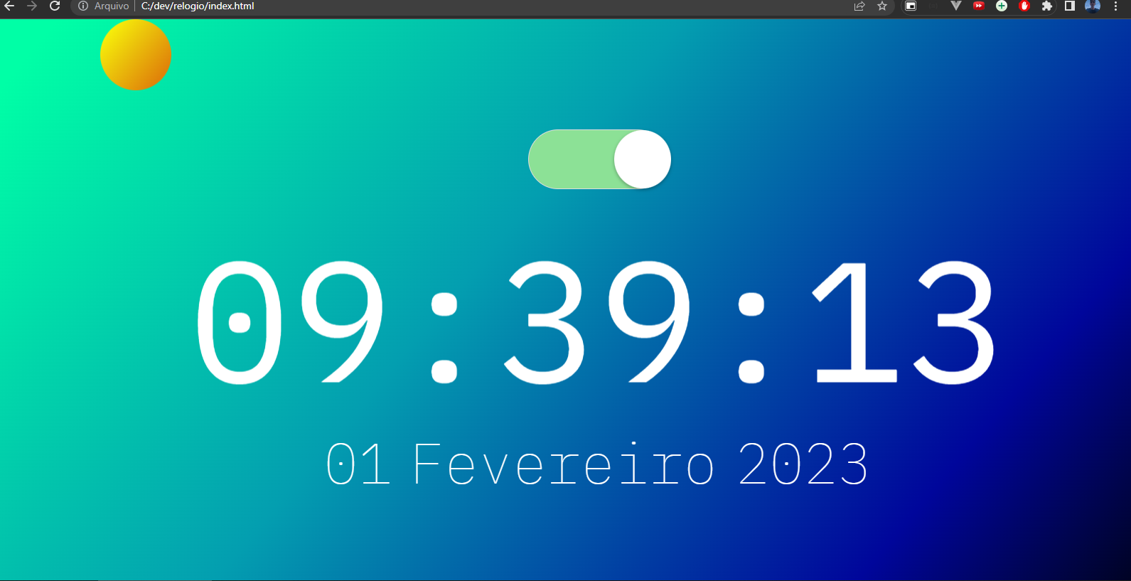 GitHub - castelogui/relogio: Simples relógio digital/analógico com dark theme de acordo com a hora