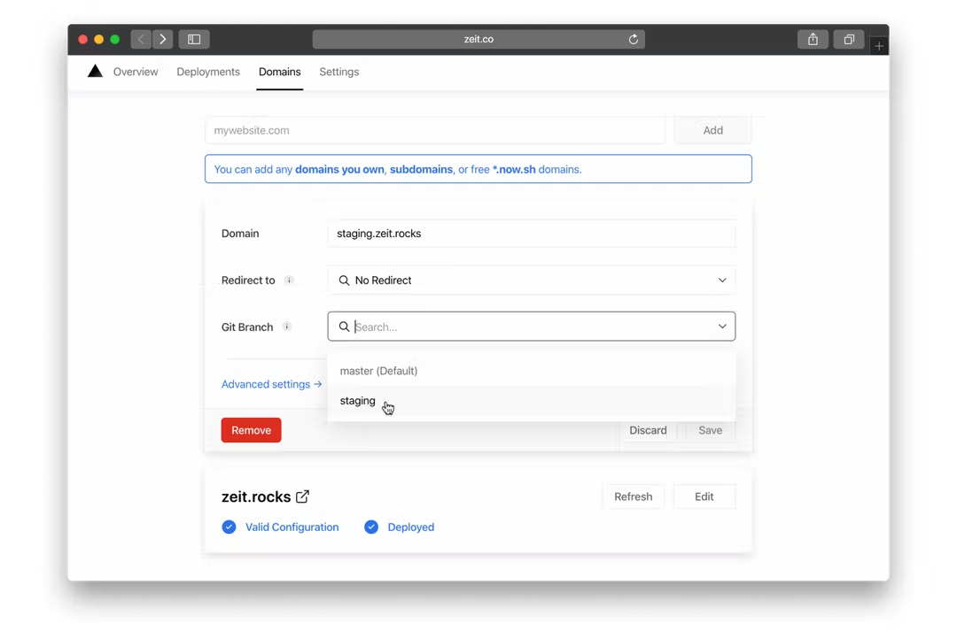 Is It Possible To Deploy To The Same Domain From Multiple Feature Branches · Vercel Vercel