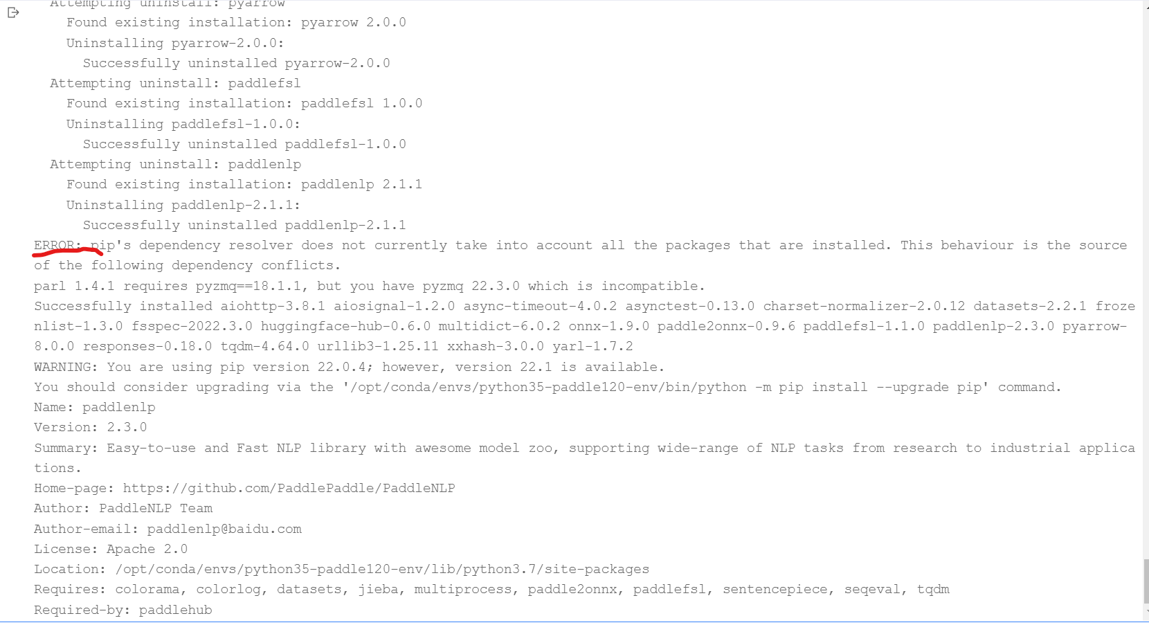 XLNetForQuestionAnswering导入报错 · Issue #2212 · PaddlePaddle/PaddleNLP · GitHub