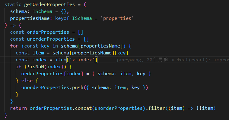 SchemaField 的 props 属性 schema 的 properties 是一个对象，无法绝对保证属性顺序 · alibaba ...