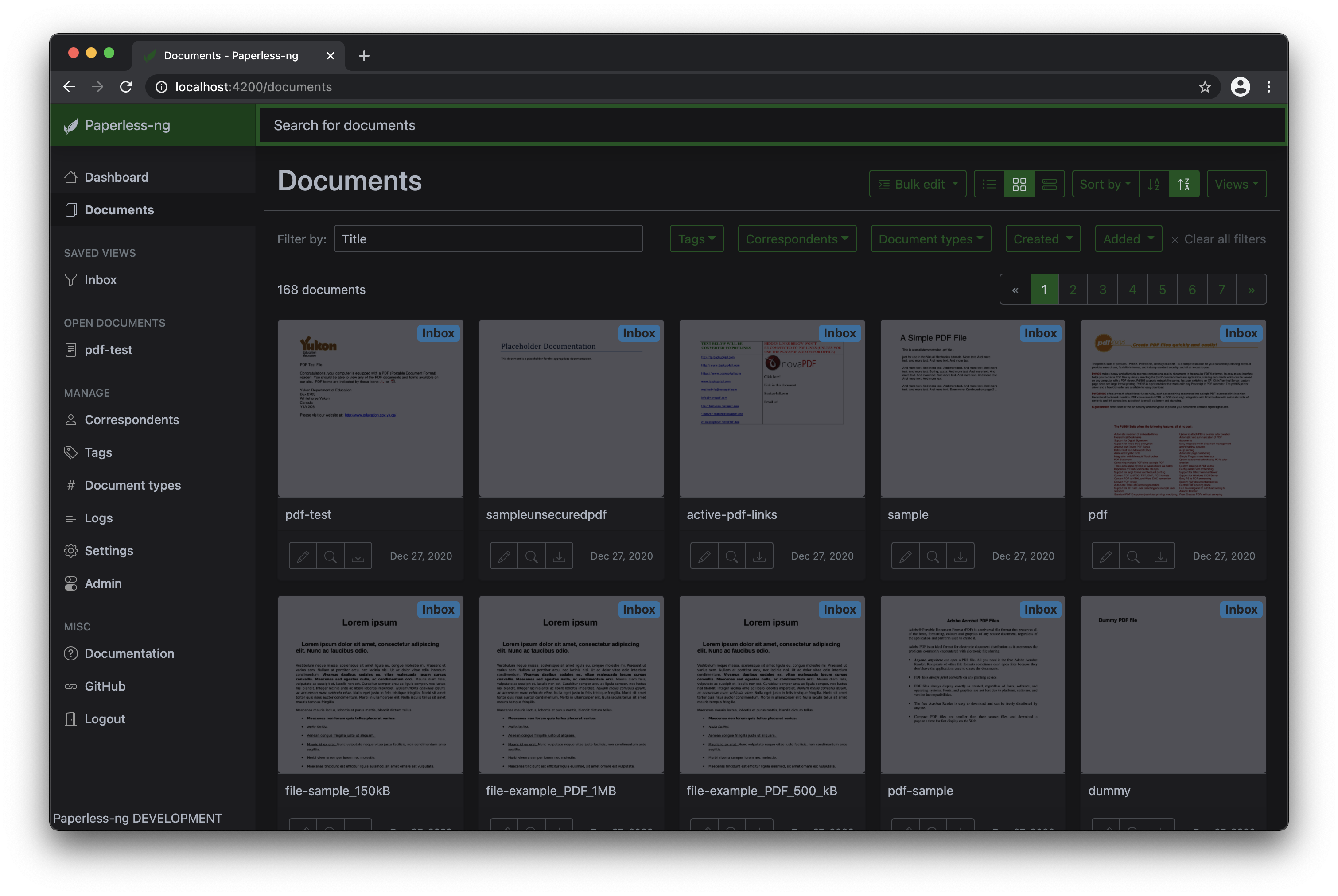 [Feature Request] Dark Theme · Issue #194 · jonaswinkler/paperless-ng · GitHub