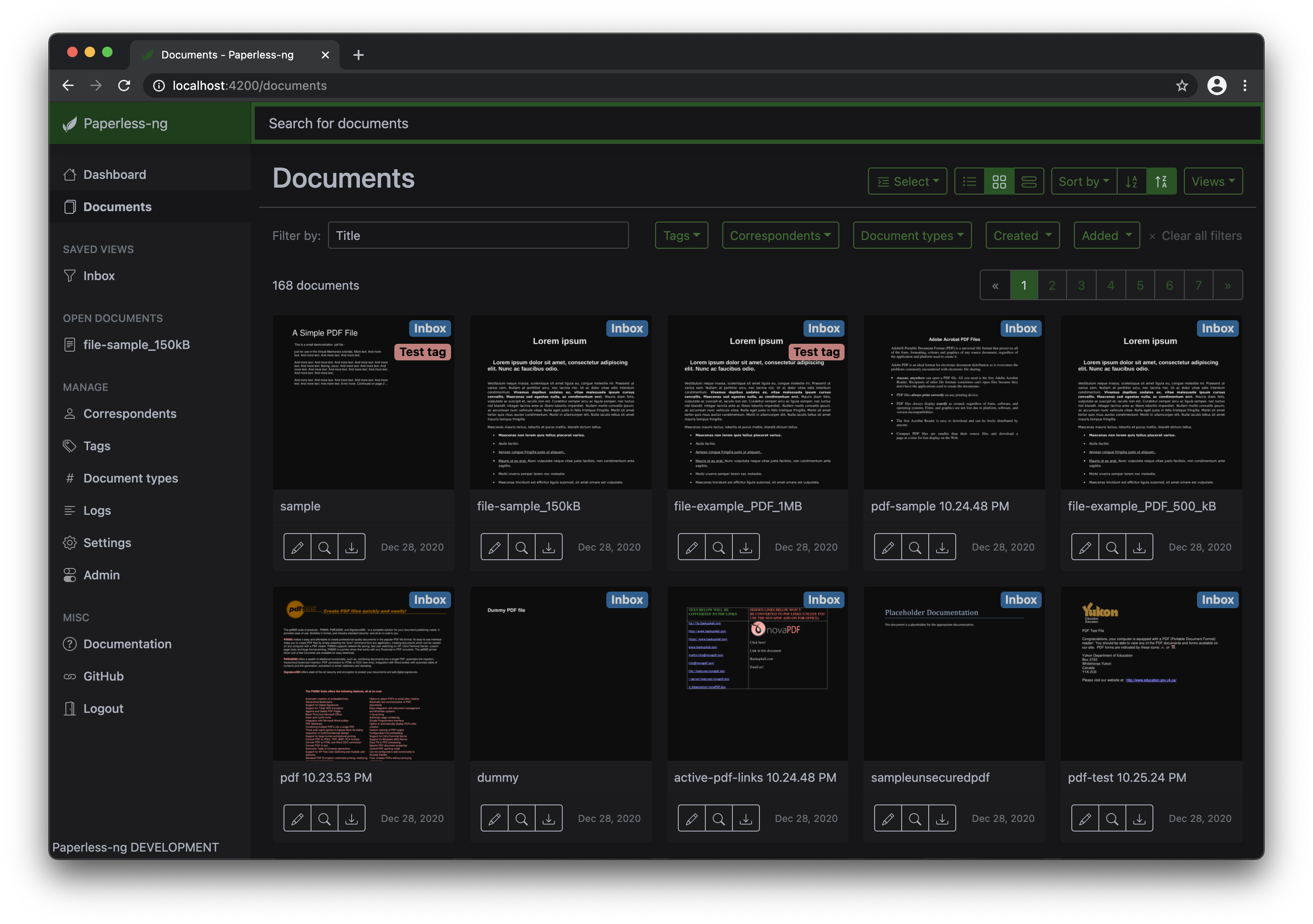 [Feature Request] Dark Theme · Issue #194 · jonaswinkler/paperless-ng · GitHub