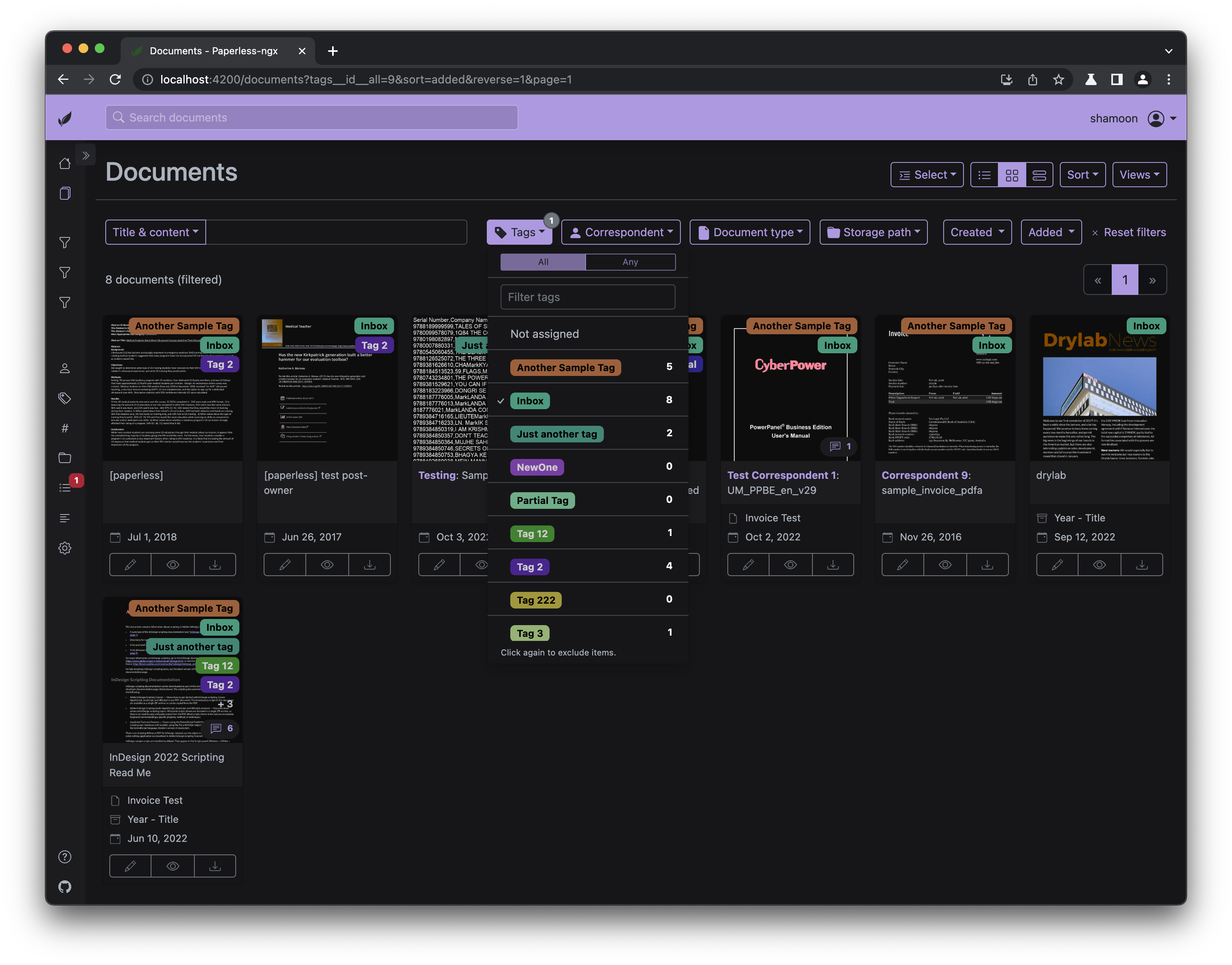 [BUG] Tag filtering counts are off · Issue #2921 · paperless-ngx/paperless-ngx · GitHub