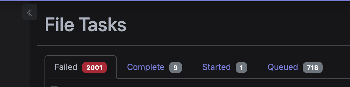 [BUG] File tasks page does not paginate output leading to loss of responsiveness with large file ...