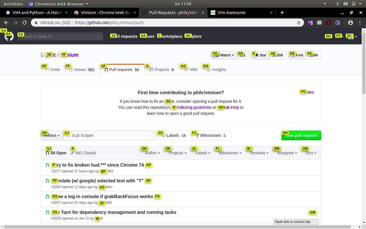 With Night mode extensions kbd shortcut keys (f) rectangles hard to read · Issue #3278 · philc ...