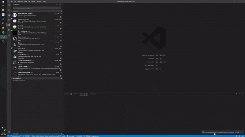 Extension page overlaps top of terminal window · Issue #88082 ...