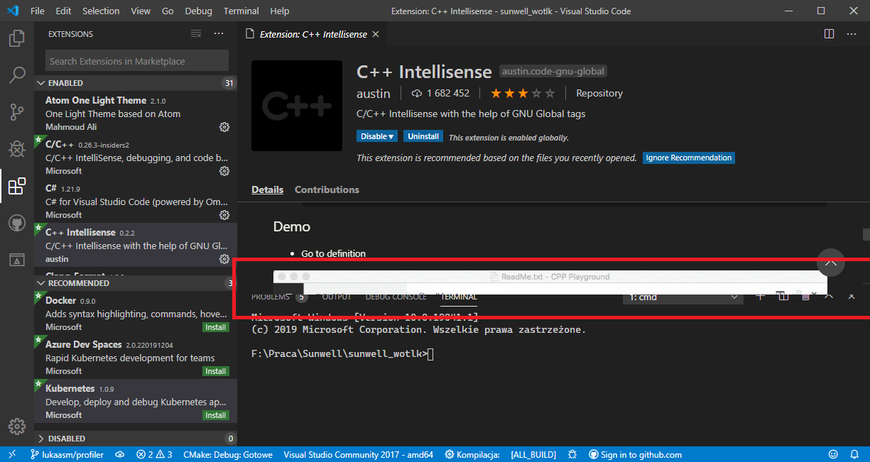 Extension Page Overlaps Top Of Terminal Window · Issue 88082 · Microsoftvscode · Github