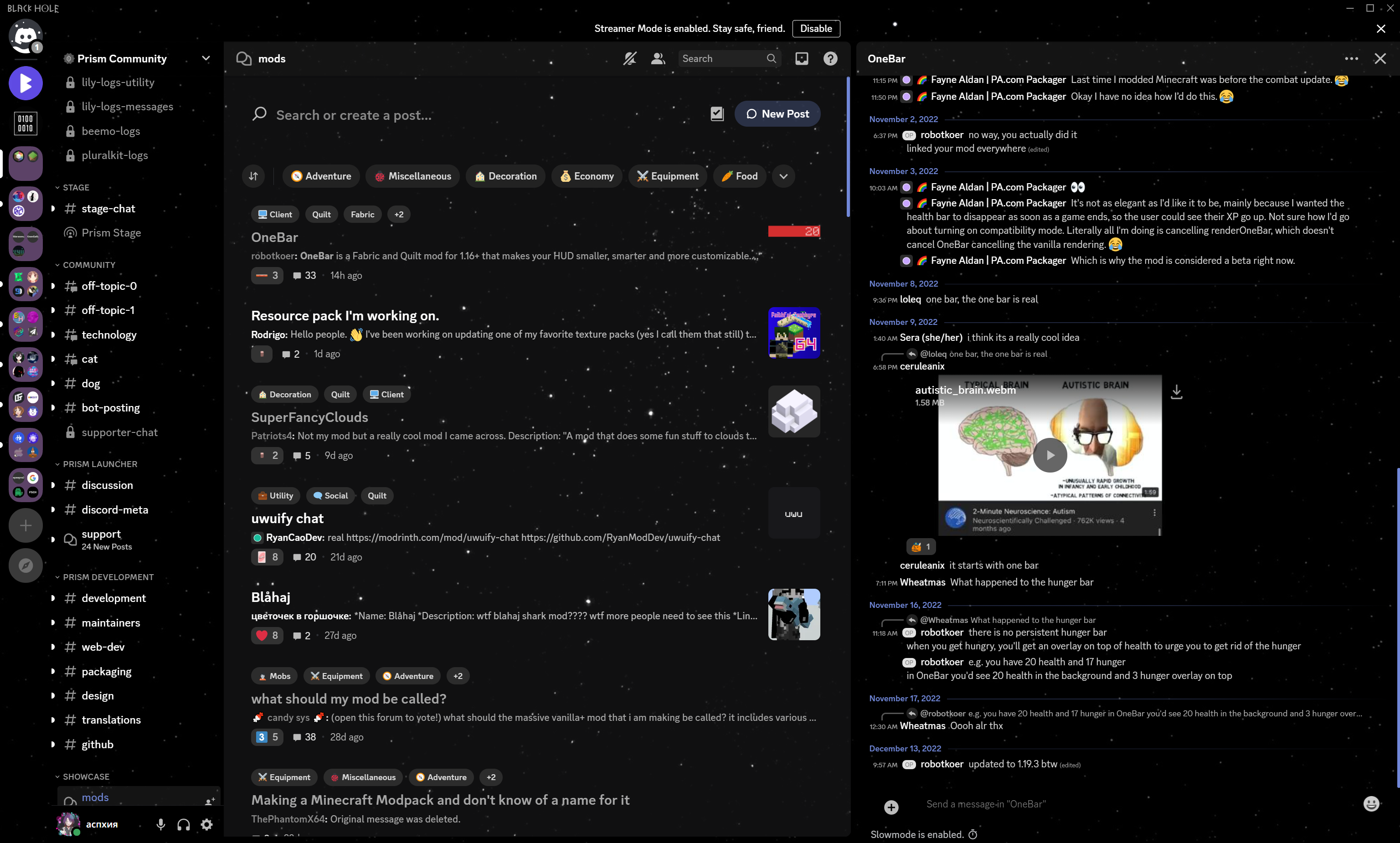 GitHub - asphyxiamywife/black-hole-kinda-updated-kinda-dead: Discord themes