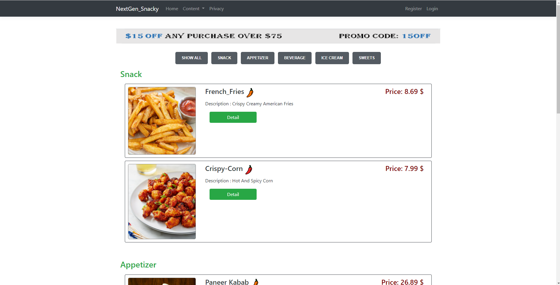 GitHub - PratikHati/NextGen-Snacky: An ASP.NET MVC 3.1 restaurant food ordering web application
