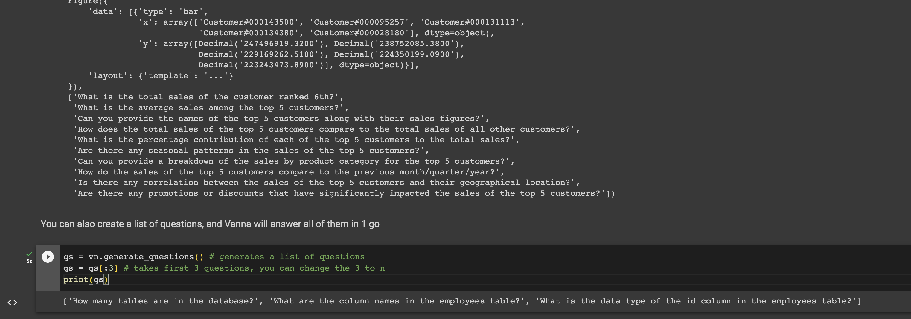 generate_questions returning valid questions when used inside the vn ...