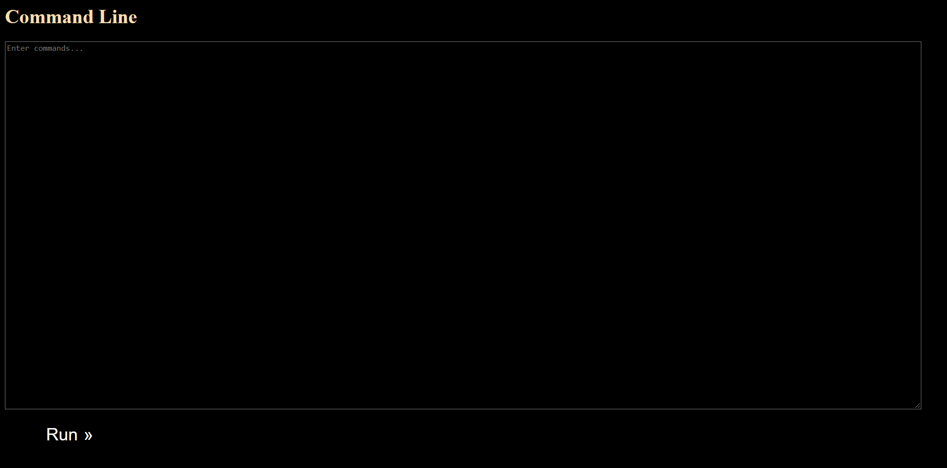 GitHub - PiggyAwesome/Online-Command-Line: Access your computer's ...