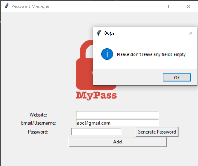 GitHub - Saqlainrocks7/Password_Manager