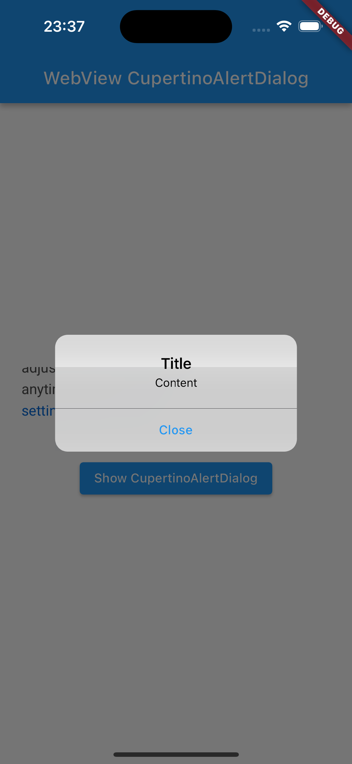 [iOS] CupertinoAlertDialog has a wrong color/shade above platform-views · Issue #138443 ...