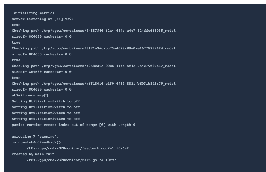容器vgpu-monitor 一直重启 · Issue #63 · Project-HAMi/HAMi · GitHub