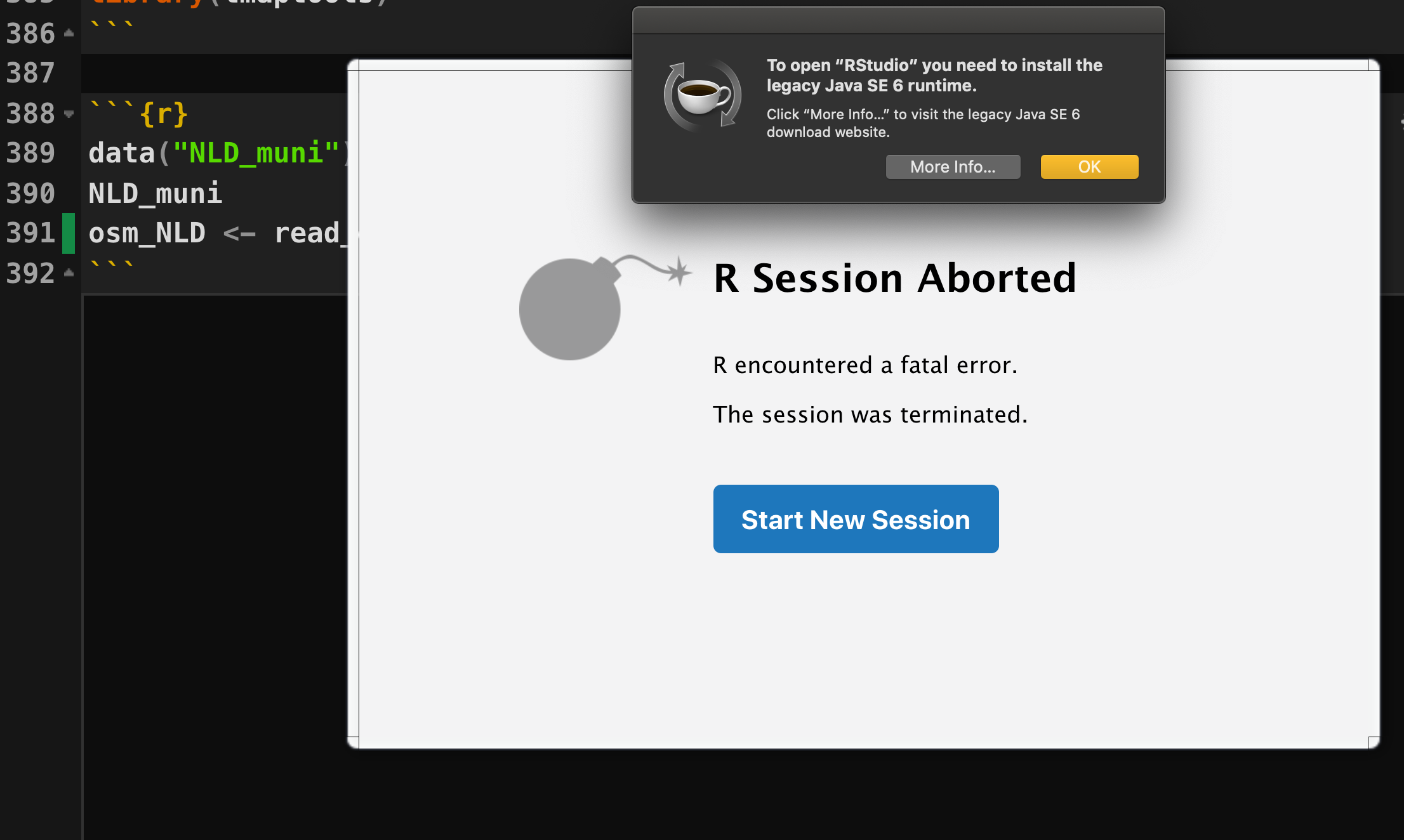 RStudio crashed when running `read_osm( )` function trying to get a basemap in the plot. · Issue ...