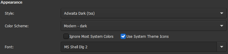 Some UI Bugs in Adwaita Style · Issue #1538 · texstudio-org/texstudio · GitHub