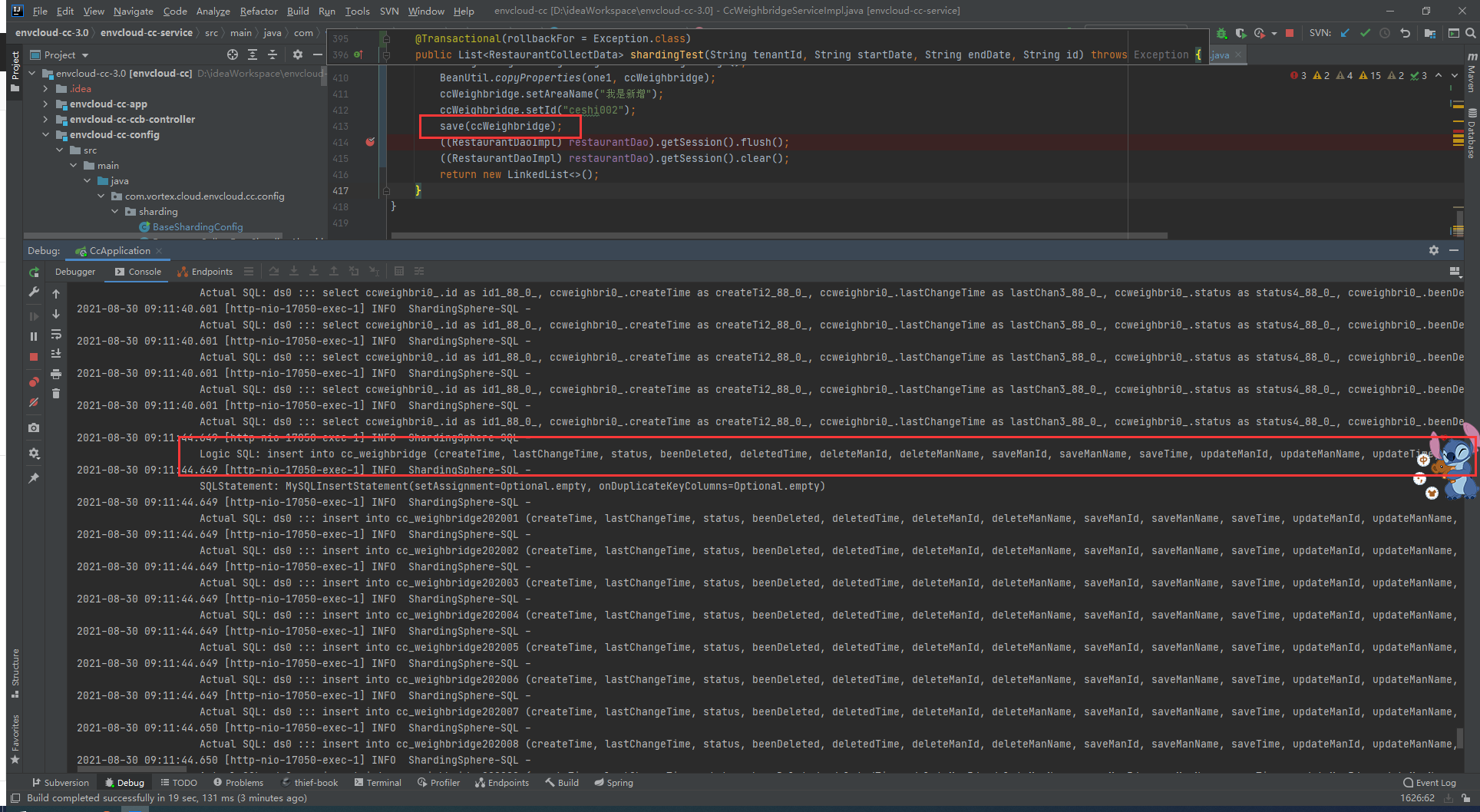 5.0.0-beta The same error occurs : Batch update returned unexpected row count from update [0 ...