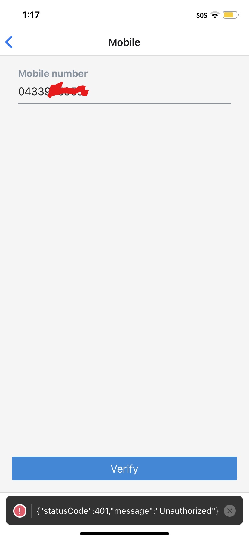 Unable to verify mobile number · Issue #352 · dltxio/idem-mobile · GitHub