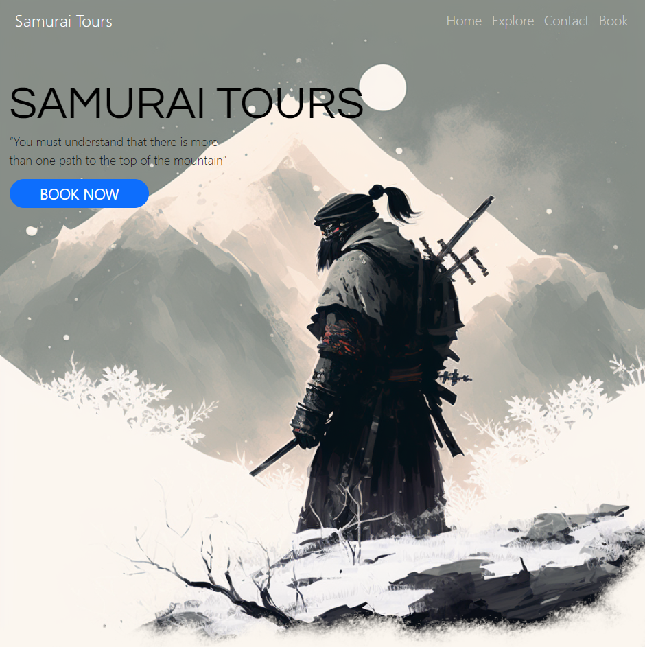 GitHub - uralrdybread/samuraitours: Tour Company site using AI generated assets