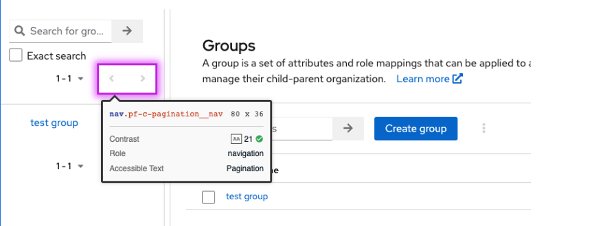 Accessibility/Groups: Moderate Issues · Issue #17705 · keycloak/keycloak · GitHub