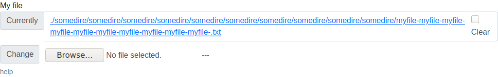 ClearableFileInput: too long filenames go to multiple lines out of ... ClearableFileInput: too long filenames go to multiple lines out of ...