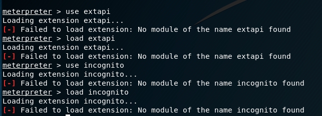 Failed to load extension: No module of the name extapi found · Issue #13023 · rapid7/metasploit ...