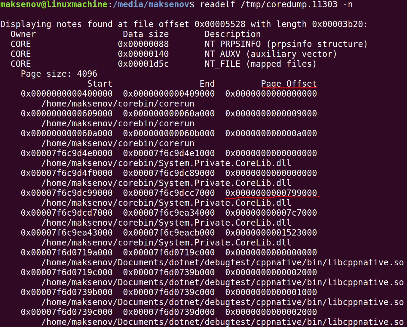 [createdump/Linux] NT_FILE note should have offset in pages. · Issue #12961 · dotnet/runtime ...