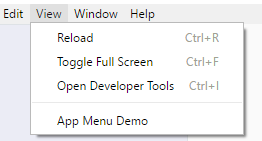Menu Bar · Issue #112 · ElectronNET/Electron.NET · GitHub