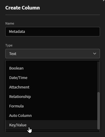 JSON (Key / Value) type · Issue #2568 · Budibase/budibase · GitHub