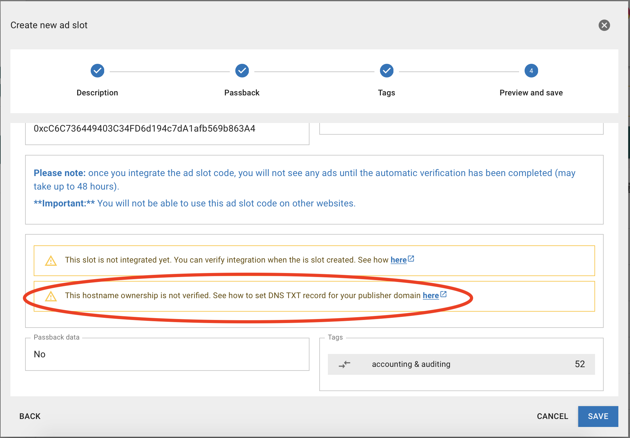 Improve hard-coded verification message on Publisher dashboard · Issue #444 · AmbireTech/adex ...