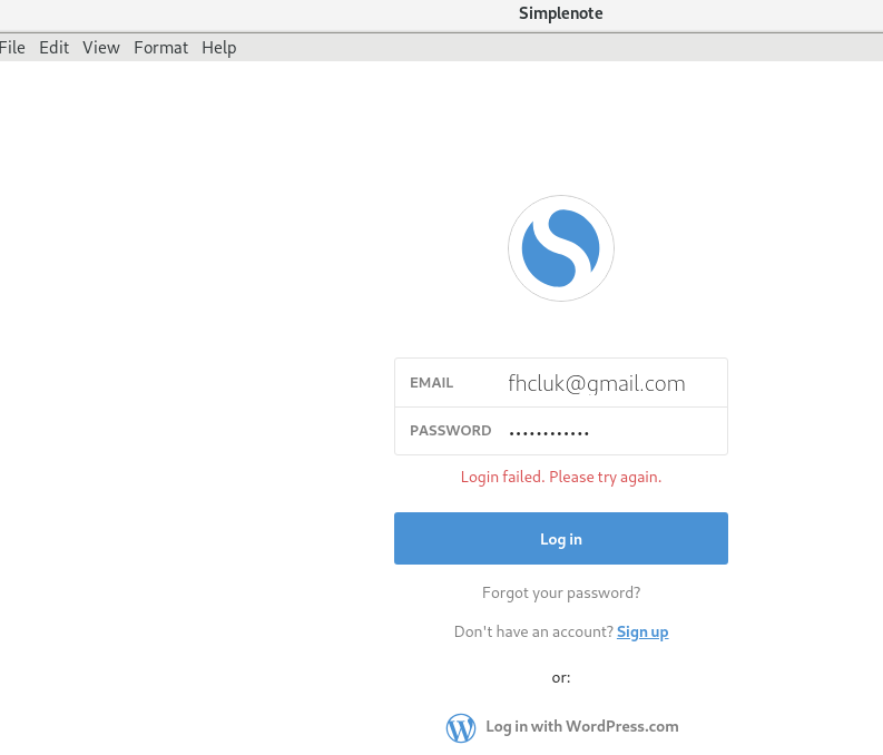 Cannot sign up · Issue #693 · Automattic/simplenote-electron · GitHub