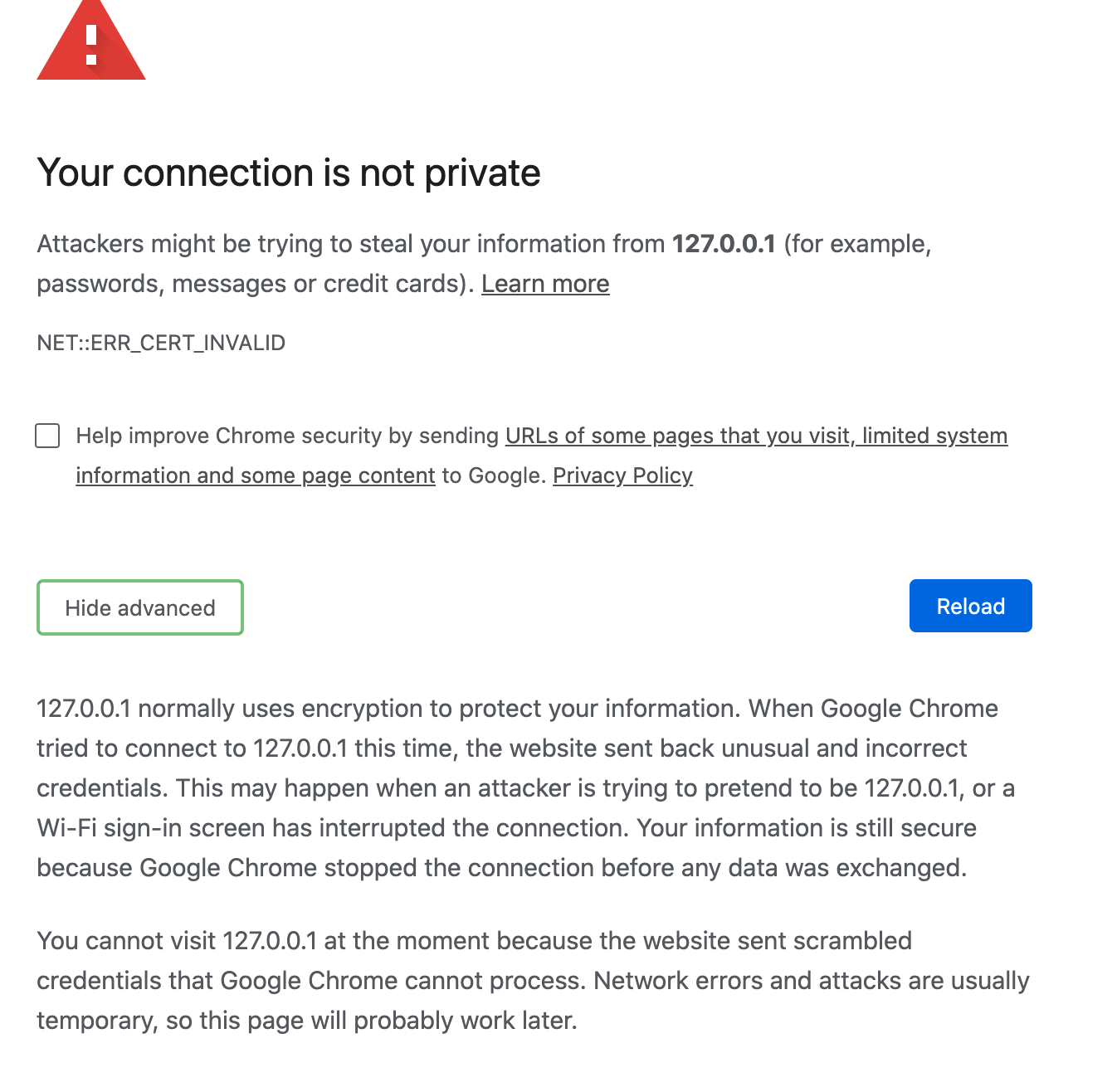 [localhost] https is being blocked by chrome · Issue #199 · yogeshojha ...